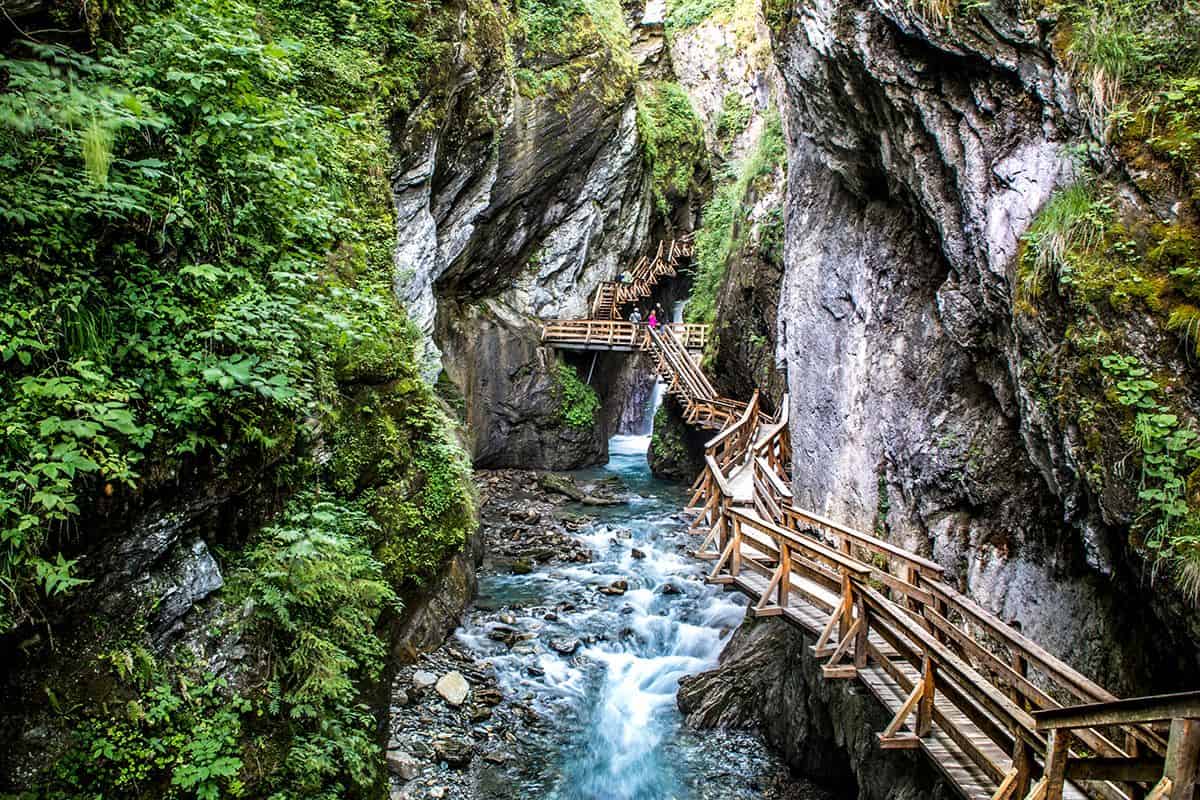 Die spektakuläre Sigmund Thun Klamm in Kaprun